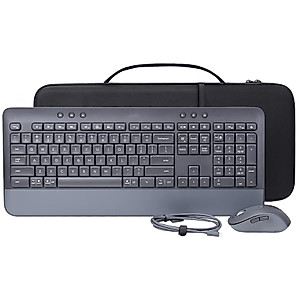 co2CREA Hard Case Replacement for Logitech Signature K650 Comfort Full-Size Wireless Keyboard (Graphite Case)