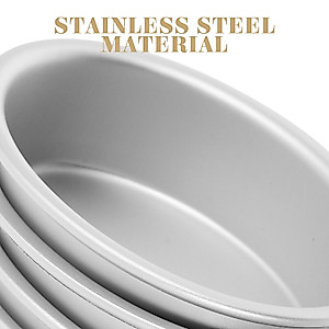 10pcs Oval Mold Circle Cake Pan Mini Cake Tins Metal Pan Round Cake Pans Mini Tart Pans for Baking Cake Mold Baking Cake Pans Cookie Cake Pan Cake Baking Pans Baking Pans Nonstick