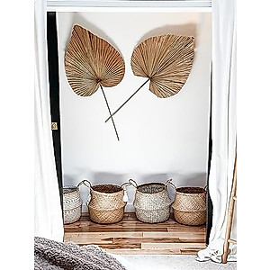 Premium Set of 4 X-Large Seagrass Baskets-Stylish and Sustainable Storage Solution for Home Decor-Handwoven, Durable & Eco-friendly-Ideal for Organizing Toys, Blankets, and more.