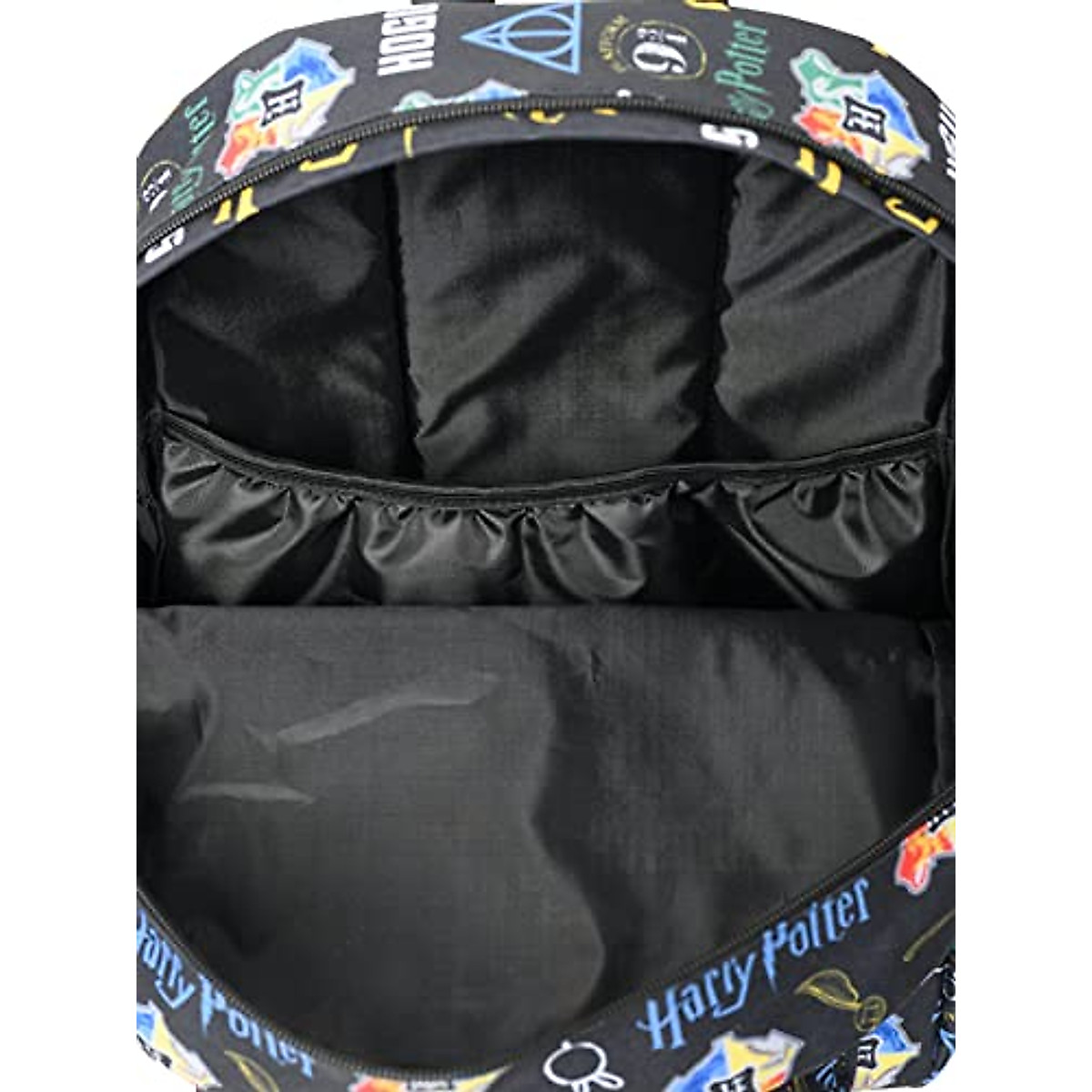 Harry Potter 16" Laptop Backpack Bag Hogwarts Crest All Over Print Cargo