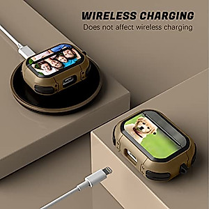 HGG Custom Case Compatible with Airpods Pro Case,Personalized Two-Color Design Sturdy Shockproof Protective Case for Airpods Pro,with Anti-Lost Rope (Custom Photo)