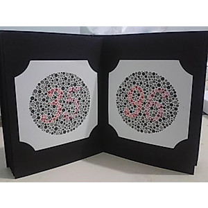 KASHSURG Ishihara Color Test Chart, Unlettered 10 Plate Book for Children, 1257_149_Pack of 6