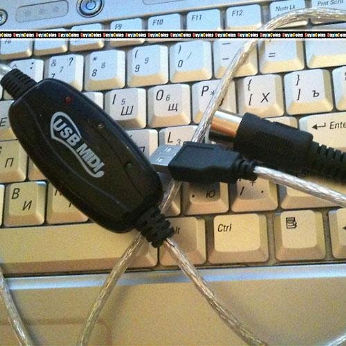 SANOXY USB to MIDI Keyboard Interface Converter Cable Adapter 2M