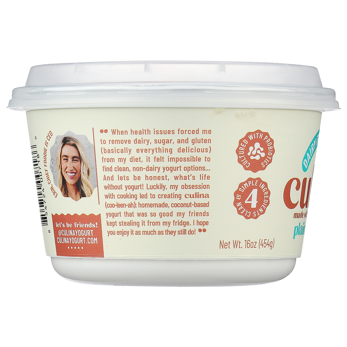 CULINA Plain & Simple Coconut Yogurt, 16 OZ