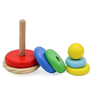 WALIKI Wooden Toy Pack for Kids | Pounding Bench, Shape Sorter Box & Rainbow Stacker | Montessori Developmental Toys for Toddlers & Preschoolers | Ages 2-5 | Educational Gift