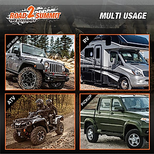 Heavy Duty Portable 12V Air Compressor Kit Inflate 6.35CFM (180L/ Min), Max 150PSI, Off-Road Air Compressor Kit for 4x4 Vehicle RV, Air Pump for ATVS Tire, for Car and SUV Tire, ROAD2SUMMIT