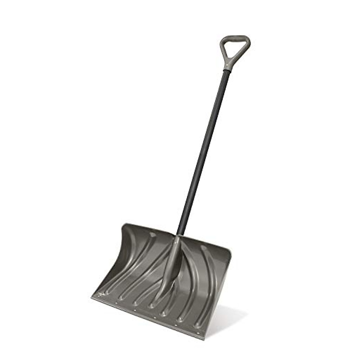 Suncast SC2700 20-Inch Snow Shovel/Pusher Combo with Wear Strip and D-Grip Handle, Gray