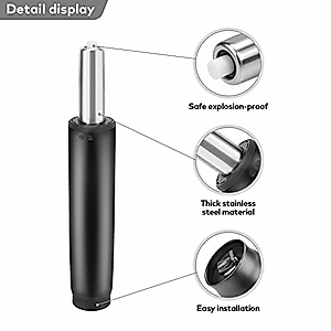 DOZYANT Gas Lift Cylinder, Office Chair Gas Lift Cylinder Replacement,Hydraulic Pneumatic Shock Piston Heavy Duty (450 lbs) Universal Size Fits Most Executive Chairs, Highest End Class 4