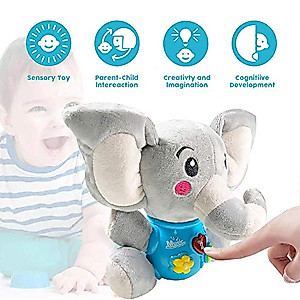 SUNWUKING Baby Musical Toy Baby Doll - Infant Toy Musical Toy for Baby Toy Newborn Plush Figure Toy Toddler Plush Gift Soother Doll Partner Baby Monkey