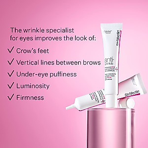 StriVectin Anti-Wrinkle Intensive Eye Cream Concentrate for Wrinkles PLUS, Targets Crow's Feet, Firmness, Puffiness & Dark Circles,White, 0.25 Fl oz (Pack of 1)