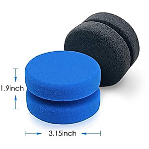 8 Pcs 3 inch Paint Sponge,Round Painting Sponges Artist Sponges Watercolor Sponges for Art, Craft, Pottery Clay, Face Painting(Yellow)