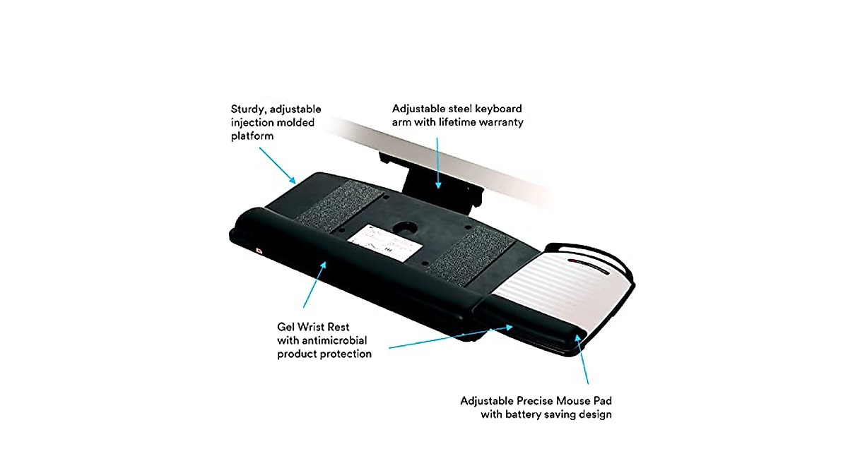 3M Adjustable Keyboard Tray for Ergonomic Comfort | Shop Now