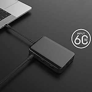 High-Speed 9 In 1 Multi-port USB C Dual HDMI Adapter With Ethernet Port 2 USB 3.0 Ports 1080P VGA PD Charging 3.5mm Audio Support SD Card Reader Compatible For Flash Drive Laptops And More USB Hub Ada