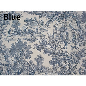 Ellis Curtain Victoria Park Toile Logan Gingham Check Reversible Toss Pillow, Blue