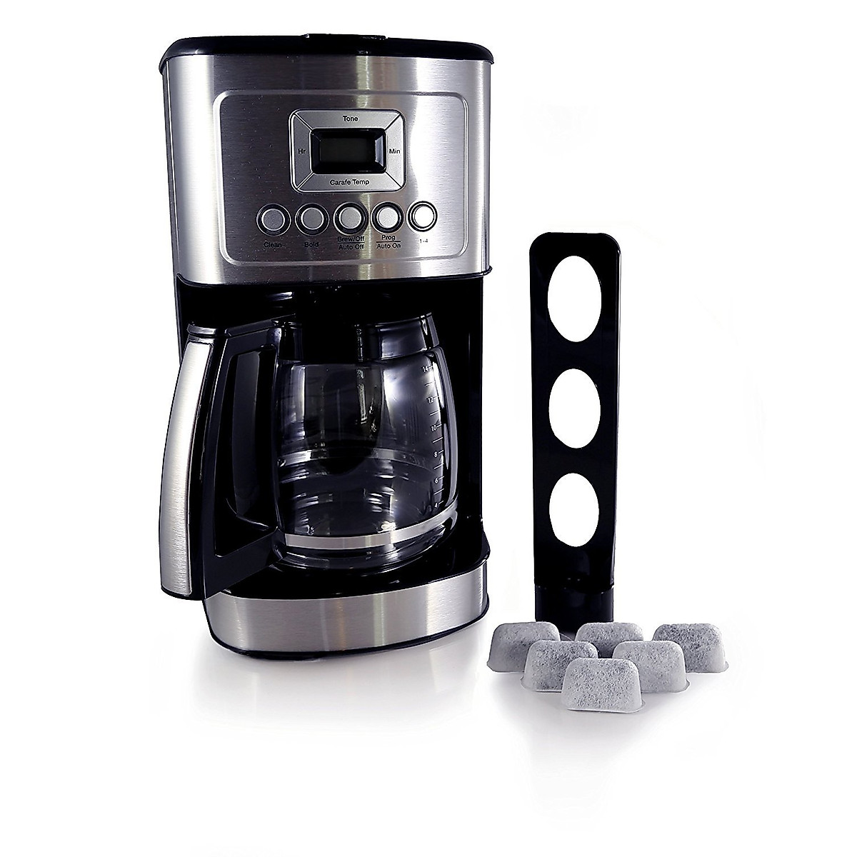 NRP 12-Pack Coffee Water Cartridges Activated Charcoal Filter Compatible for CUISINART Coffeemaker DCC-RWF, Kenmore Drip, Delonghi, Capresso