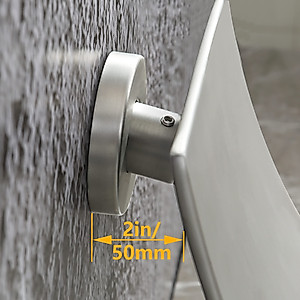 DOLGABA Wall Mount Bathroom Faucet Waterfall Bathroom Sink Faucet with 2 Handles, Widespread 3 Holes Wall Mounted Faucet for Vanity Vessel, Brushed Nickel