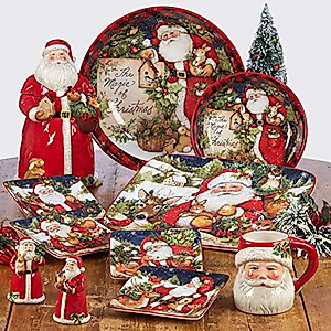 Certified International Magic of Christmas Snowman 16pc Dinnerware Set, Service for 4, Multicolored