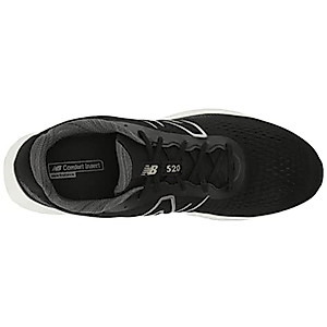 New Balance Men's 520 V8 Running Shoe, Black/White, 9 Wide