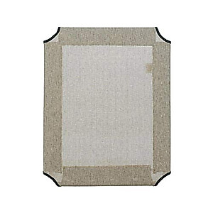 Veehoo Cooling Elevated Dog Bed Replacement Cover, Washable & Breathable Pet Cot Bed Mat, Large, Beige Coffee