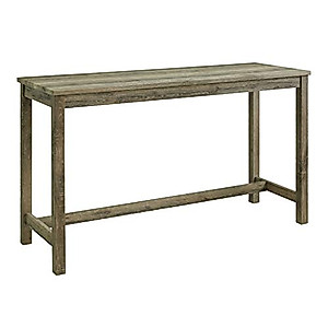 CAMBRIDGE Wyeth Dining 4-Piece Bar Set with Table and 3 Stools, Natural Rustic