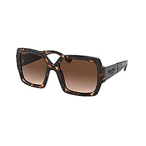 Prada PR21XS 2AU6S1 54MM Havana/Brown Gradient Square Sunglasses for Women + BUNDLE With Designer iWear Complimentary Eyewear Kit
