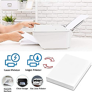 Vellum Paper Translucent Printable 110 Sheets 8.5x11 Inches for Wedding Invitations,Scrapbook Project (8.5x11 Inches, 93GSM/63LBS)