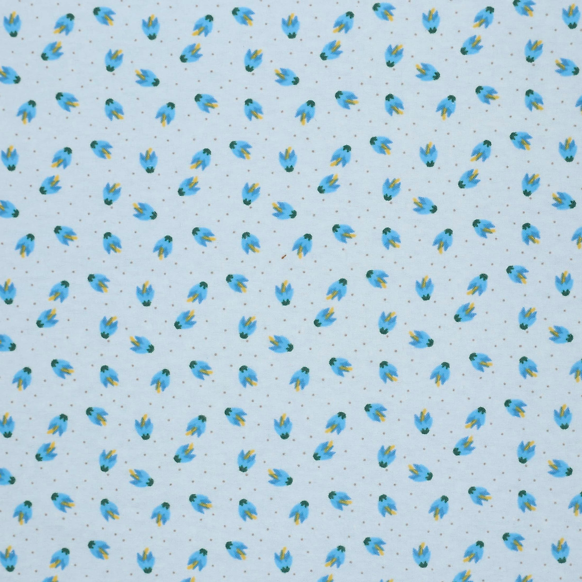 Mook Fabrics Flannel PRT Little Flower, Sage 15 Yard Bolt