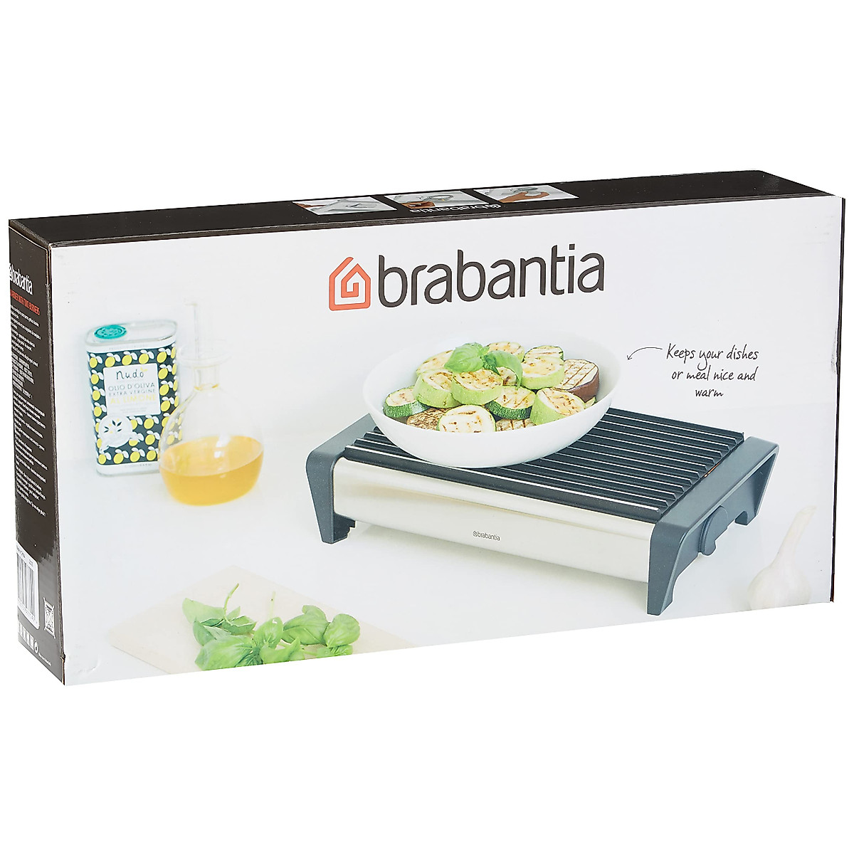 Brabantia 477140 Wood Farmer with 2 Burner, 40 x 20 x 10 cm, Matt Black