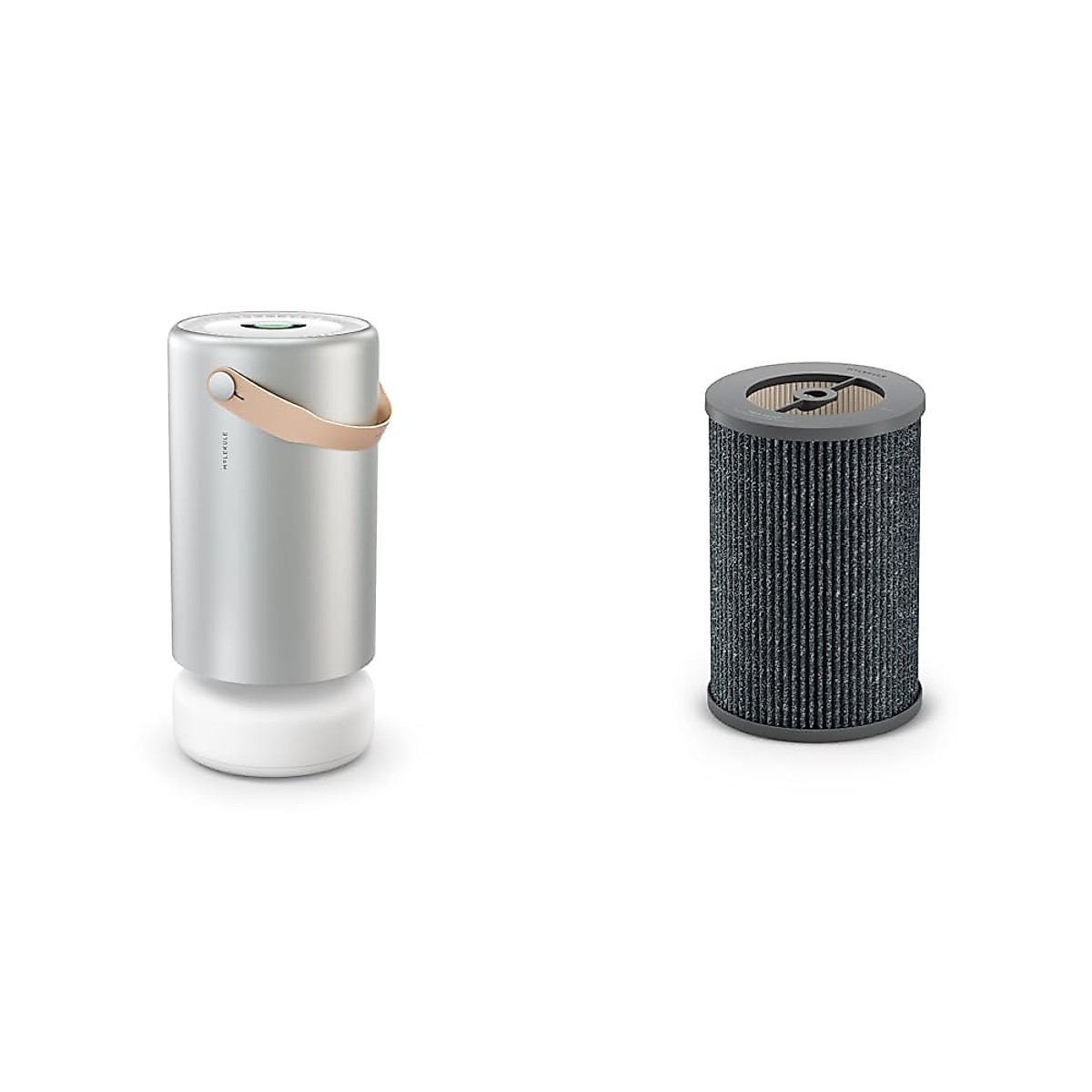 Molekule Air Pro | Air Purifier for Large Rooms up to 1000 sq. ft. w/PECO-HEPA Tri-Power Technology & PECO-HEPA Tri-Power Filter Air Pro | Air Purifier Replacement Filters for Smoke