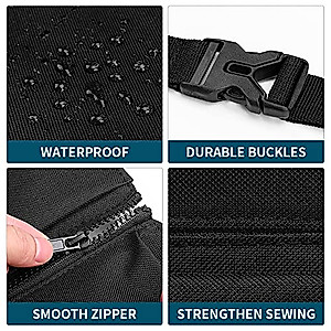 Car Trunk Organizer with Cooler, Hanging Car Organizers and Storage with Large Pockets, Zippers Detachable Seat Back Organizers Storage, Waterproof Car Storage Trunk Organizer for Jeeps, SUVs, Black