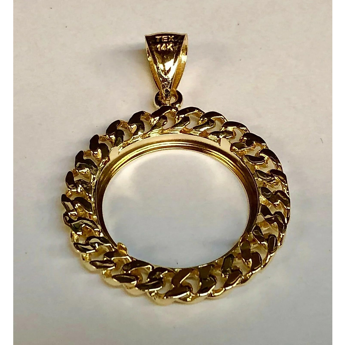 TEX 14k Yellow Gold Pendant, 1/2oz US American Eagle Coin, Approx 25g
