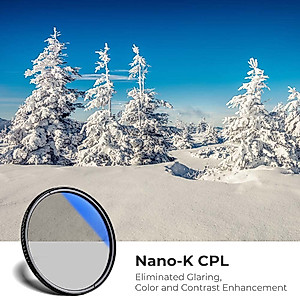 K&F Concept 39mm Circular Polarizer Optical Glass Lens Filter Ultra-Slim 18 Multi-Layer Coatings Circular Polarizing Filters for Camera Lens (K Series)