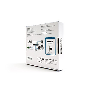 Alfa 2.5 GbE Type-C SuperSpeed USB 5 Gbps Card with Realtek™ RTL8156B and Type-A Adapter