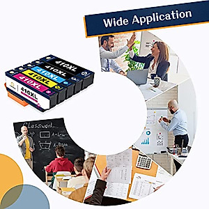 Colorking Remanufactured 410 Ink Cartridges for EPSON T410 410XL Ink for Expression XP7100 Ink Cartridges XP-630 XP-7100 XP-830 XP-640 Printer (1 Black, 1 Cyan, 1 Magenta, 1 Yellow, 1 Photo Black)