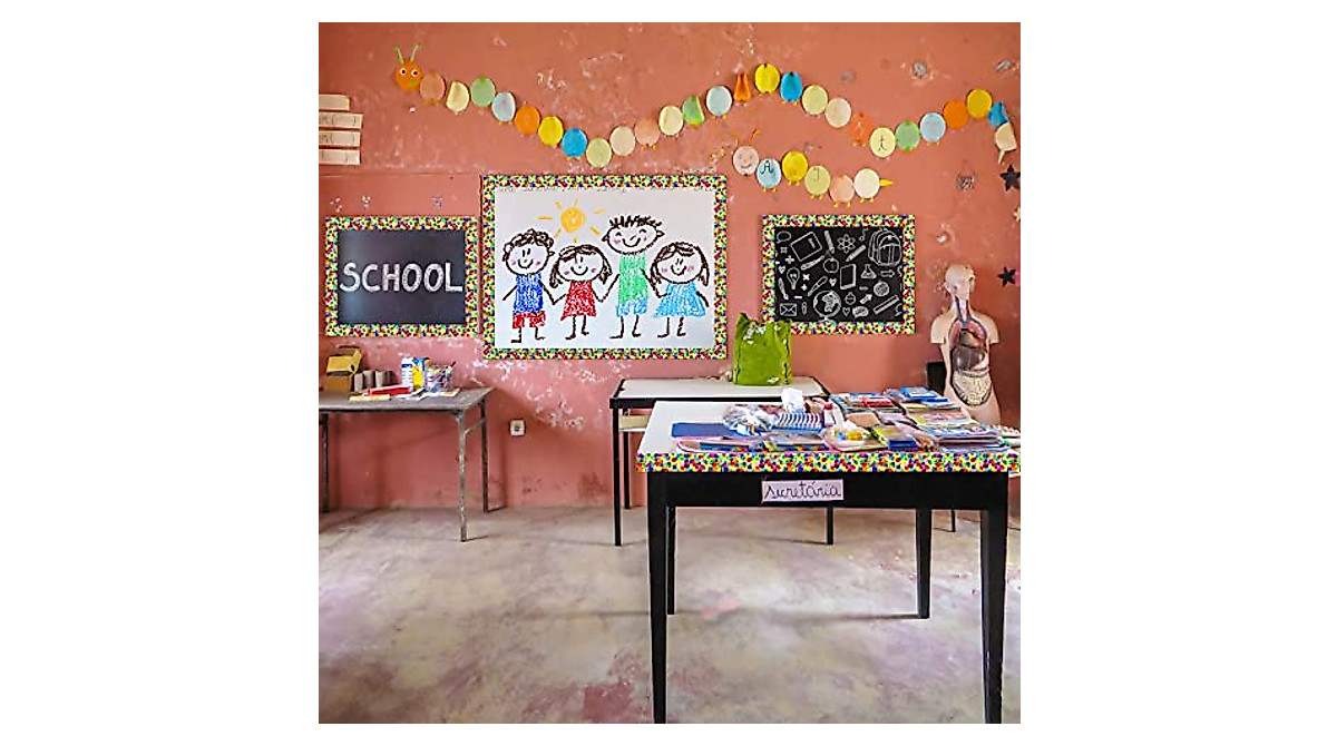 Colorful Classroom Bulletin Board Borders - 60 Pcs