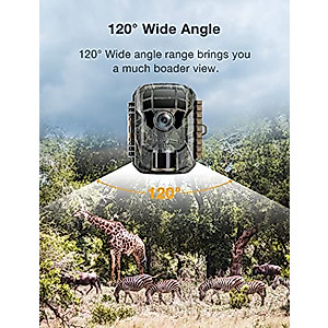 VOOPEAK 2 Pack Trail Camera - Game Camera 36MP 2K Motion Activated Trail Cam Scouting Hunting Cam Wildlife with 2.0 LCD Screen 120° Wide Angle Lens Night Vision Waterproof IP66
