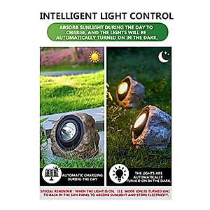 Solar Spot Lights Outdoor, IP65 Waterproof 40 LEDs Solar Landscape Spotlights,USB & Solar Powered Wall Lights Dark Sensing Auto On/Off,2 Modes Outdoor Solar Garden Lights for Yard Porch