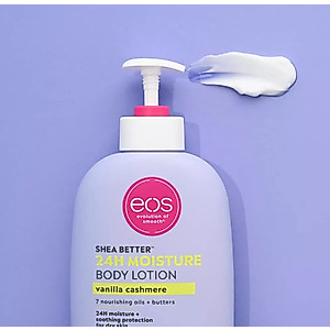 EOS Eos Shea Better Body Lotion - Vanilla Cashmere & Fresh Cozy | Bundle of two | 16 Oz