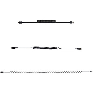 StarTech.com 3ft (1m) USB A to C Charging Cable, Coiled Heavy Duty Fast Charge & Sync USB-C Cable, USB 2.0 A to Type-C Cable, Rugged Aramid Fiber, Durable Male to Male USB, Black (R2ACC-1M-USB-CABLE)