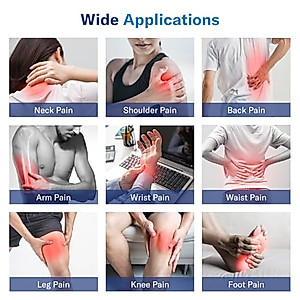 Alcedo TENS Unit + EMS Combination Machine Muscle Stimulator for Pain Relief, Electric Rechargeable Pulse Massager with 41 Modes for Back/Neck Pain Therapy, HSA FSA Eligible