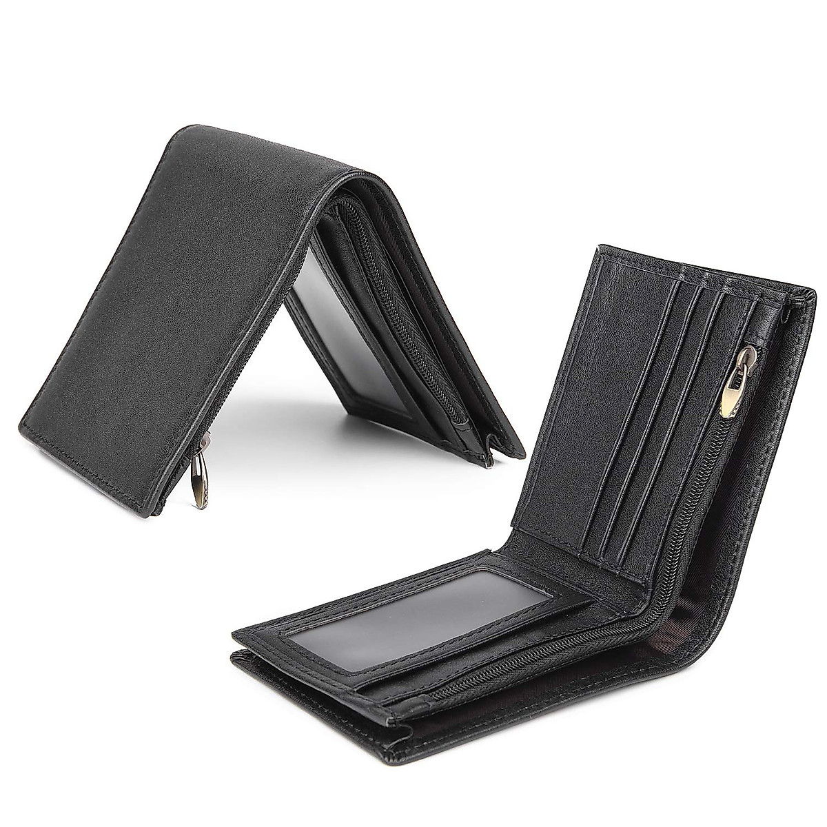 Polare RFID Blocking Napa Leather Bifold Wallet For Men With Gift Box (Large)