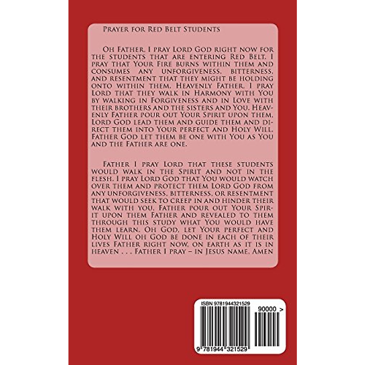 Bible Studies for Belts: A Guide for Christian Martial Arts Vol. 3: Red Belt