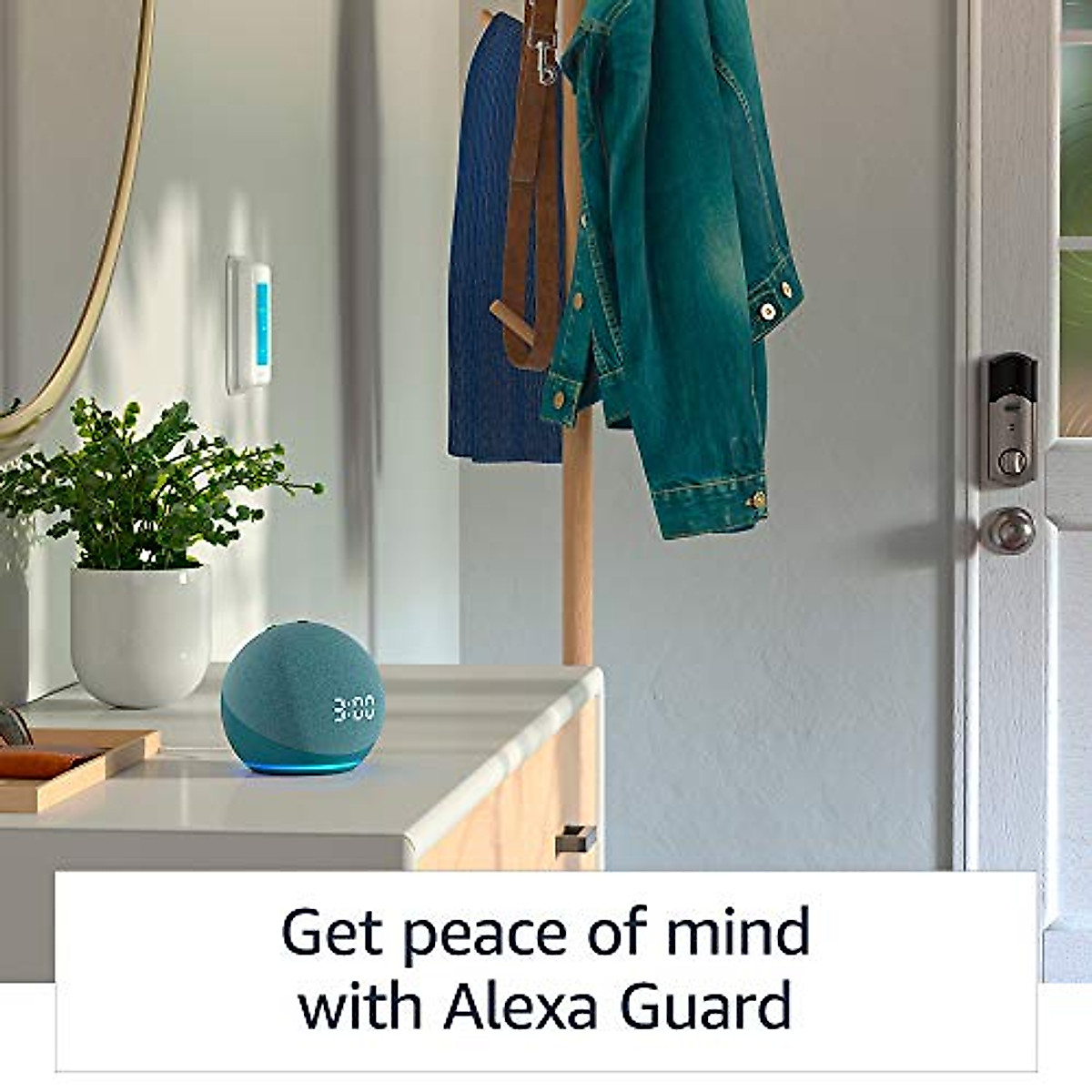 Certified Refurbished Echo (4th Gen) with clock | With premium sound, smart home hub, and Alexa