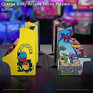 My Arcade My Arcade Multi-Cable - USB Splitter Cable for Micro Player Mini Arcade Cabinets - 1 USB A to 4 Micro USB - Connects up to 4 Micro Players - Electronic Games; (DGUN-2979)