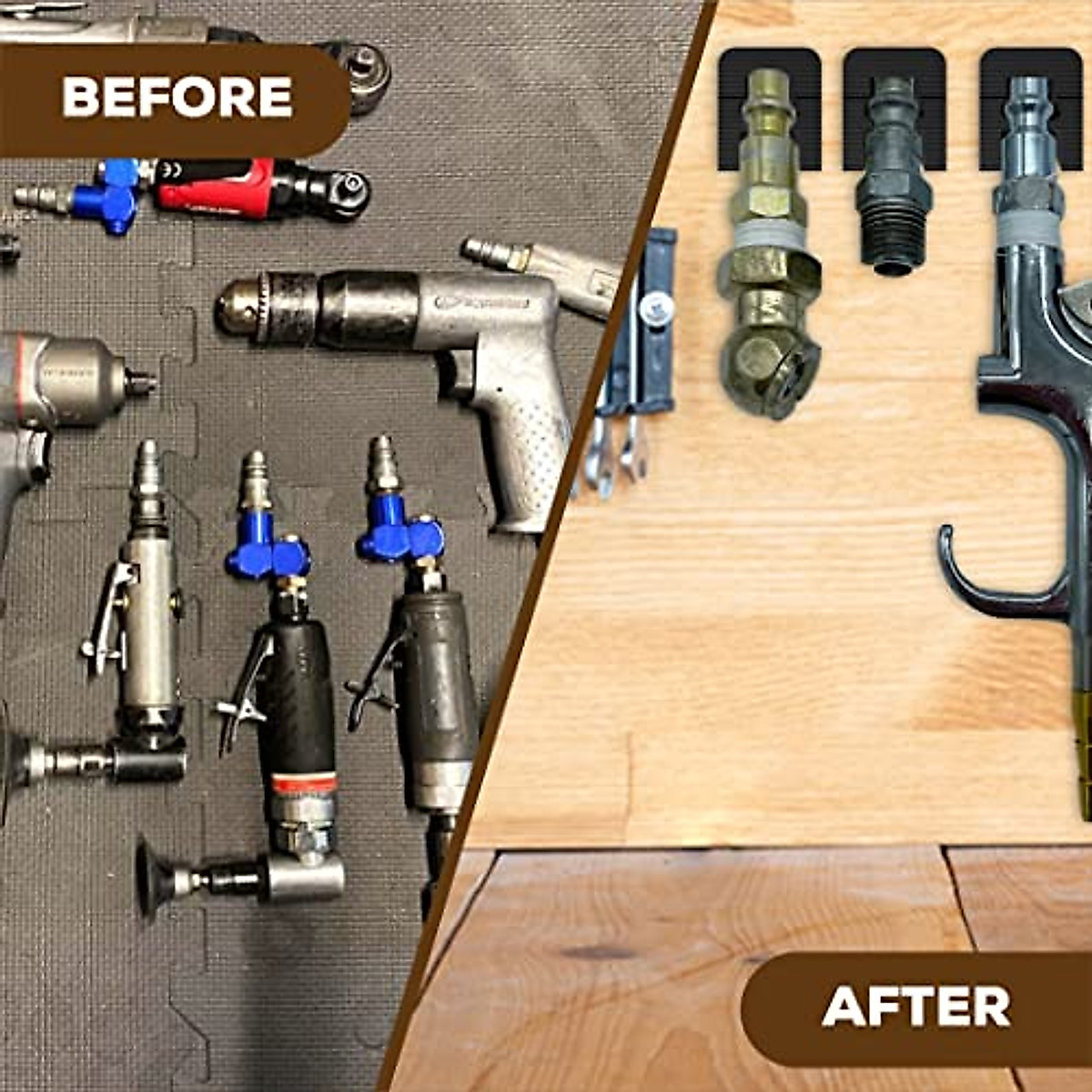 Air Compressor Accessories - Air Tool Holder - Air Tool Rack Organizer Storage - Simplify your Tool Organization or Garage Organization (8)