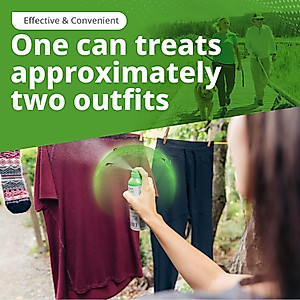 Insect Shield Premium Permethrin Spray - Tick, Flea, Fly, Mosquito, Chigger, Spider & Bed Bug Repellent for Clothing, Gear, Furniture, & Tents, Last up to 60 Days, Clear, 6 Oz Aerosol