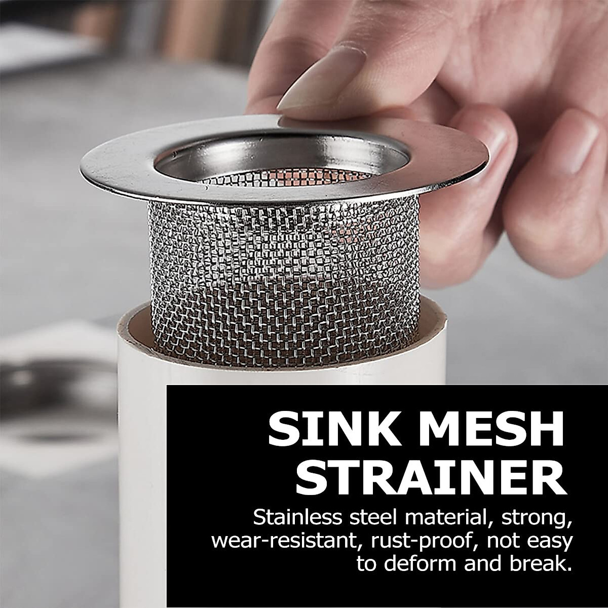 4pcs Filter Hair Catcher for Sink Drain Hair Trap Drain Hole Trap Sink Mesh Strainer Basin Drainage Strainer Sink Mesh Hair Catcher Drain Cover Mesh Sink Strainer Sink Drainer