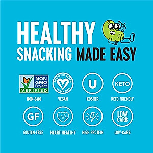 The Only Bean Crunchy Roasted Edamame - Healthy Snacks for Adults and Kids (Variety Pack) Low Calorie & Carb Keto Snack Food, Vegan Gluten Free High Protein Office Snack (11g), 0.9oz 24 pack