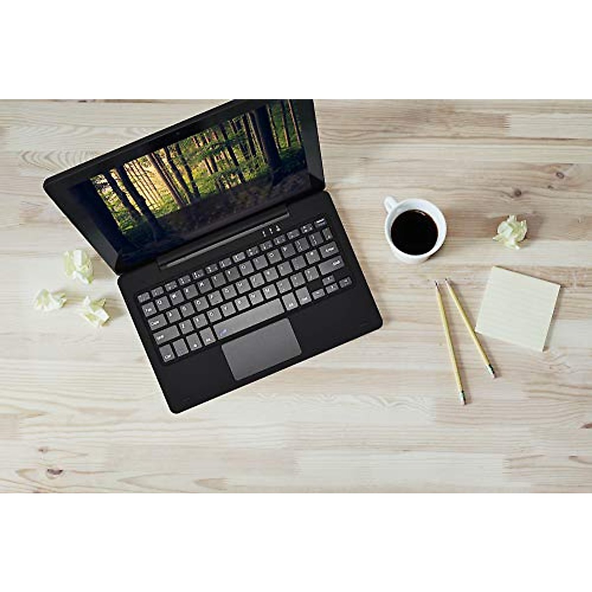 Fusion5 10.1" 2in1 Google Certified Android Laptop Tablet PC - (Powerful Processor, Android 10 Q, 3GB RAM, 32GB Storage, Dual Cameras, HD IPS, Type C, Bluetooth Tablet PC with Docking Keyboard)