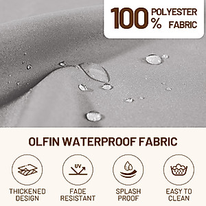 BayHomes Adirondack Chair Cushion,44 Inches Waterproof High Back Outdoor Chair Cushions with Non-Slip Bottom,High Back Patio Chair Cushions,Rocking Chair Cushions Outdoor with Lace-up